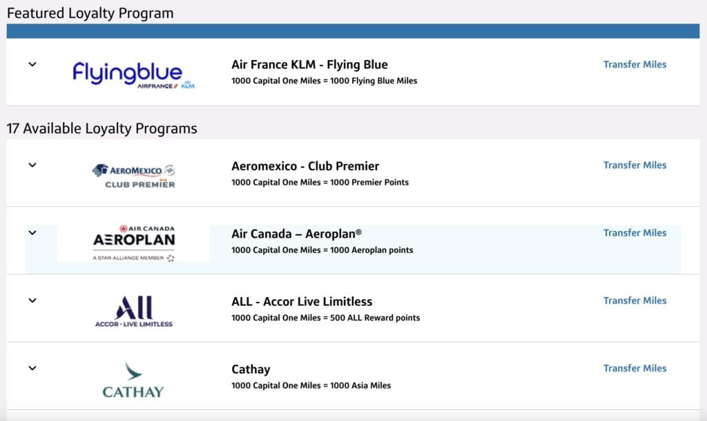 Capital One Miles Transfer Partners: A Complete Guide [2025]
