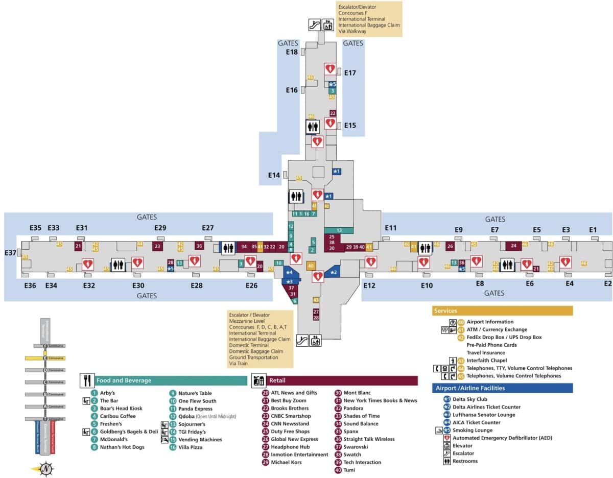 How To Get Between Terminals At ATL