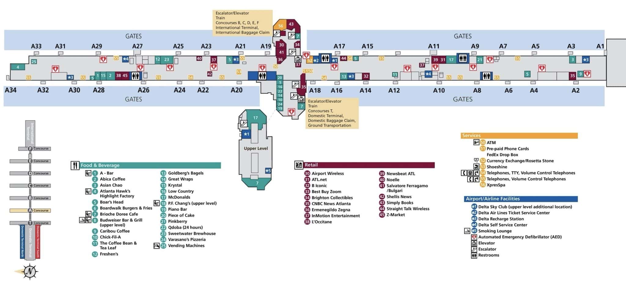 How To Get Between Terminals At ATL