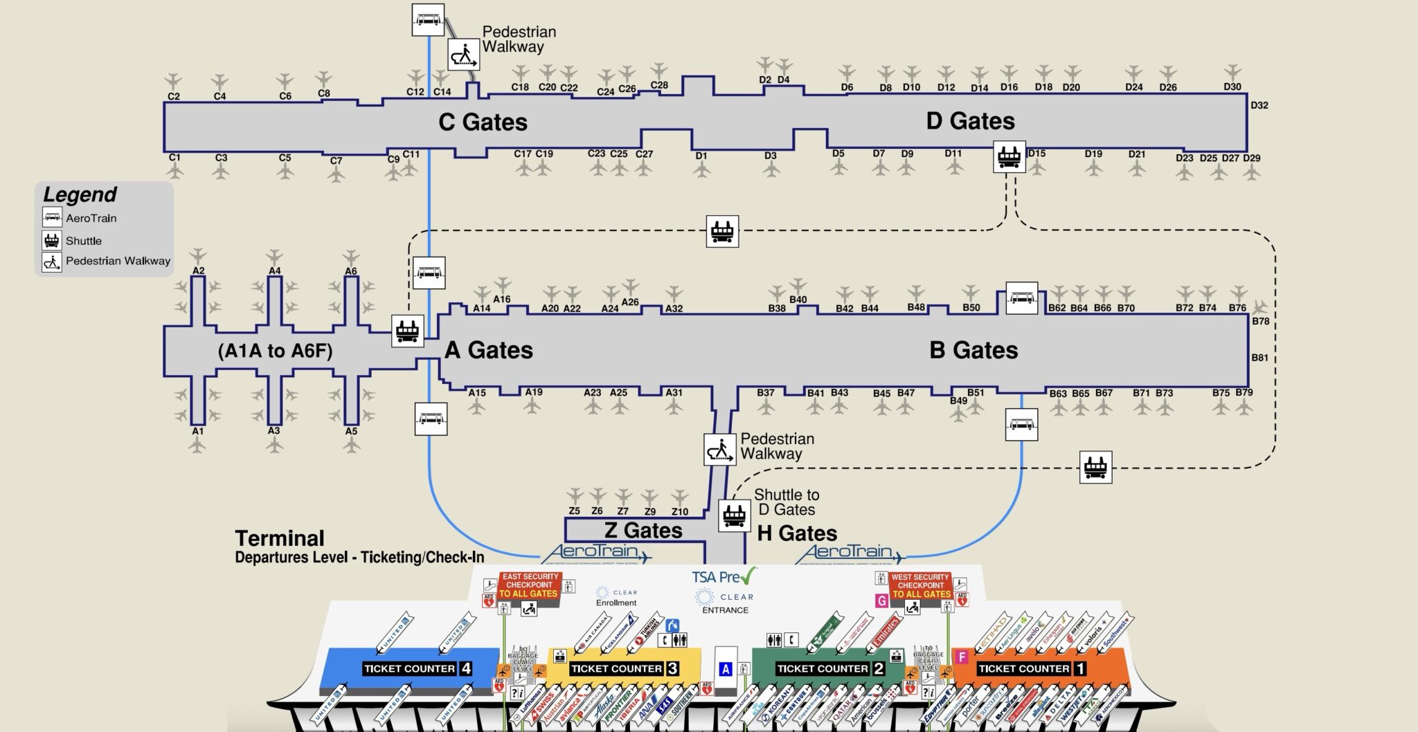 Washington Dulles International Airport [IAD] - Ultimate Terminal Guide