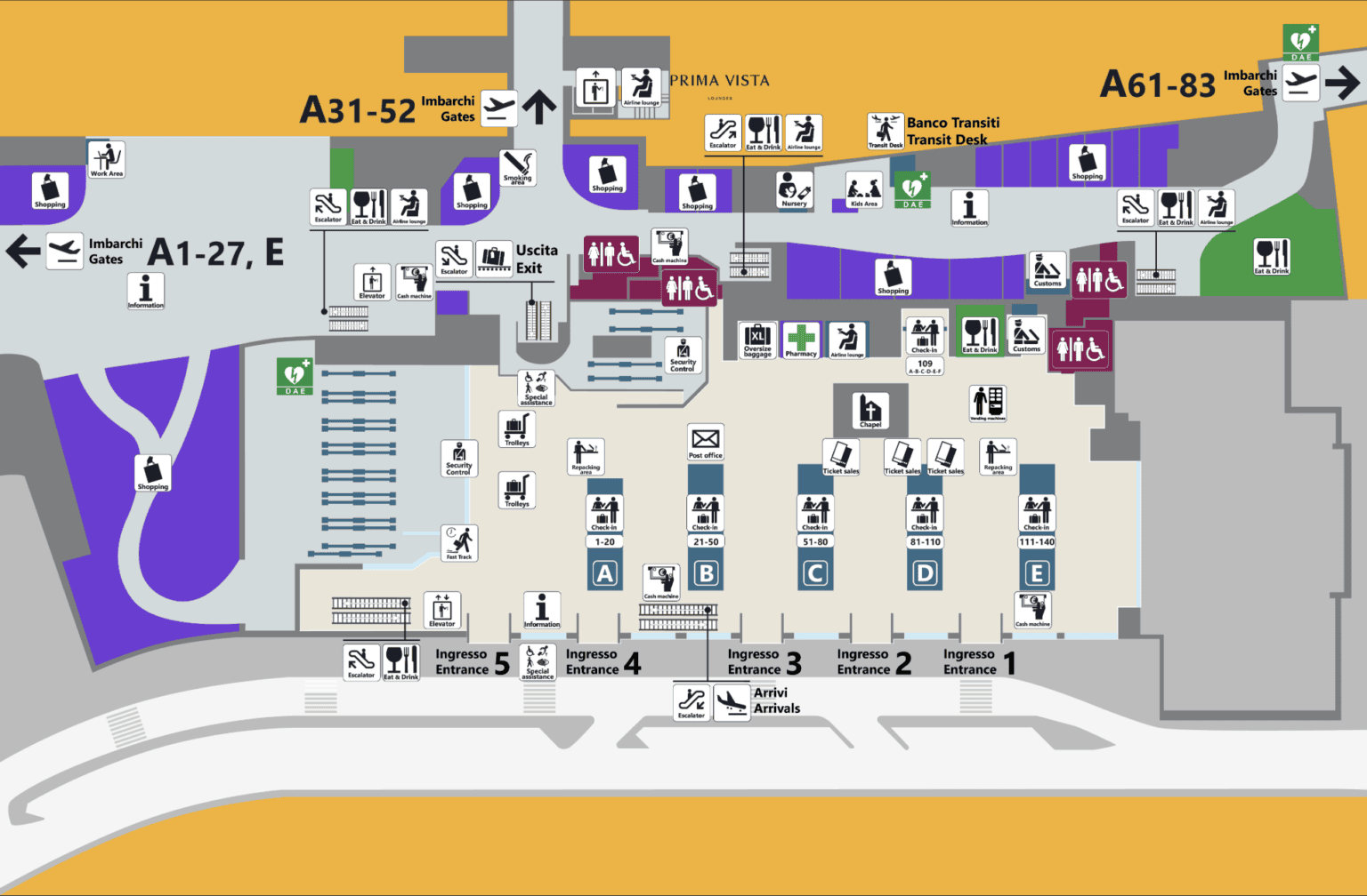 Rome Fiumicino Airport (FCO) Guide: Terminals, Lounges, Food, Transit ...